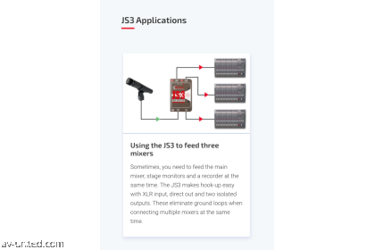 Radial Engineering JS3 Microphone Splitter