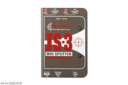 Radial Engineering JS3 Microphone Splitter