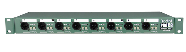 Radial Engineering ProD8 8-channel Rackmount DI